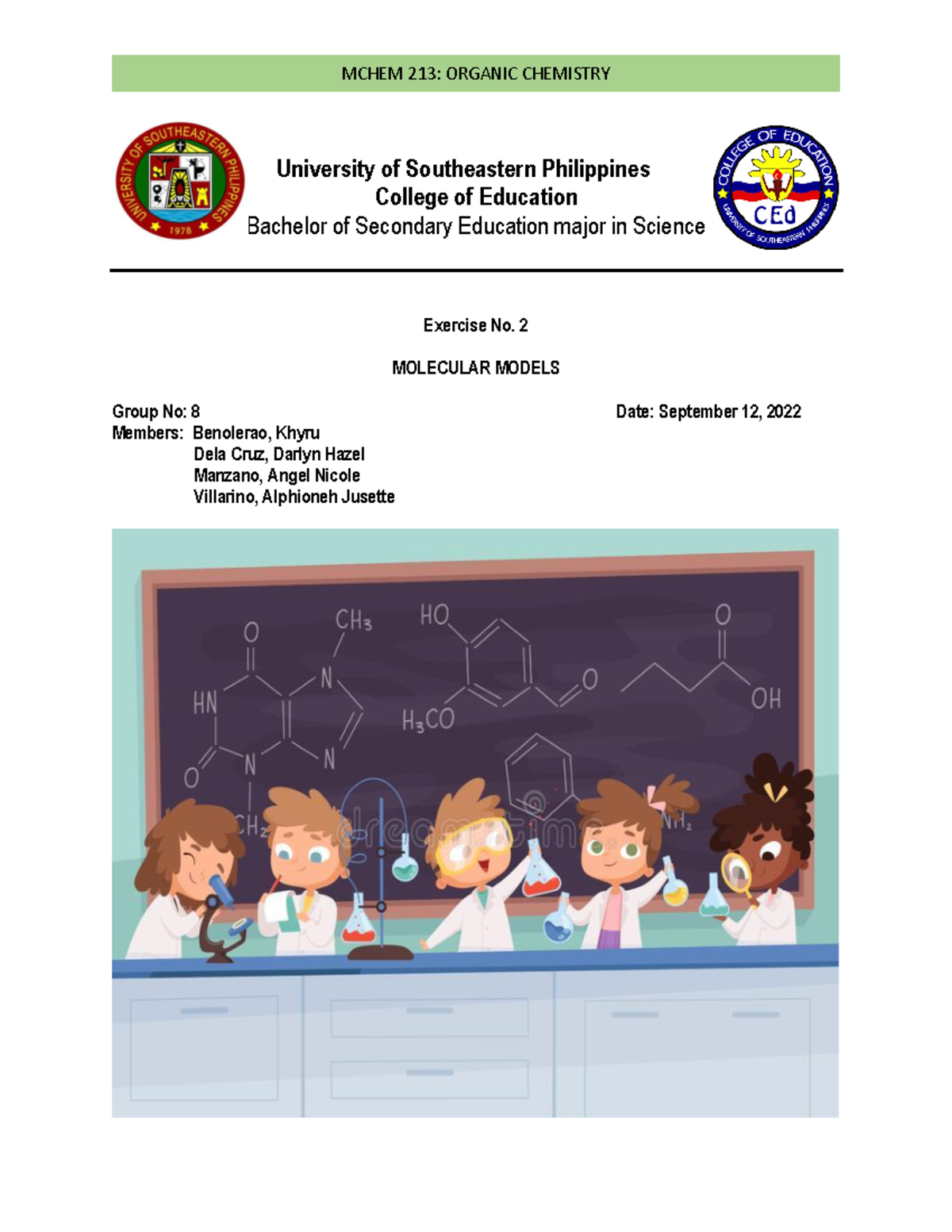 Group-8 BSED- Science 2 Exercise-2 - University of Southeastern ...
