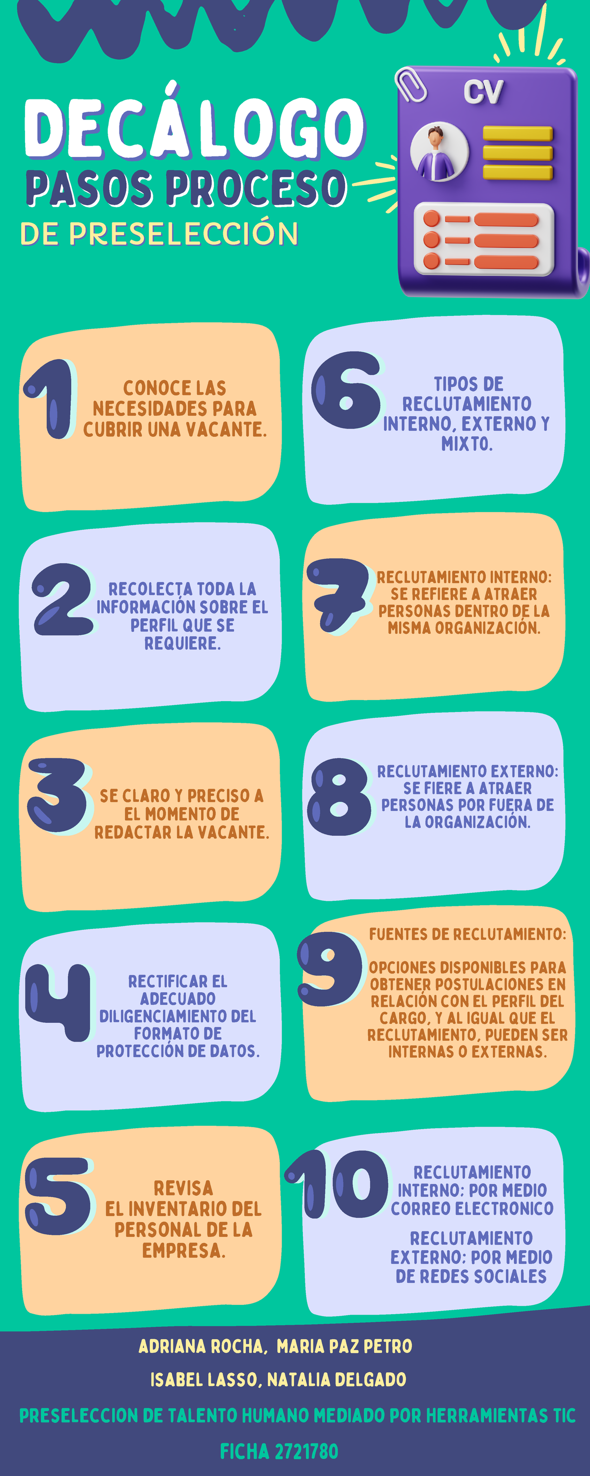 Decálogo - interesante - reclutamiento interno: Se refiere a atraer ...