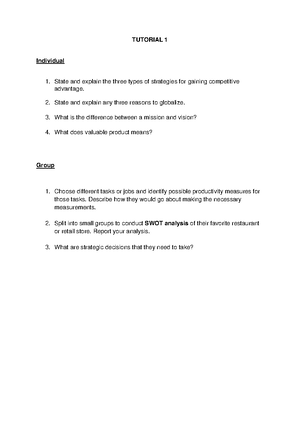 Tutorial 1 - about Oraganization culture - MGT300 Tutorial 1 – January 2023 Discuss the ethical ...