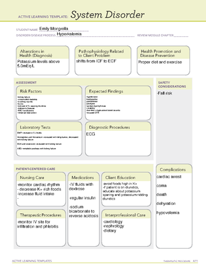 Hypokalemia-Active Template - ACTIVE LEARNING TEMPLATES THERAPEUTIC ...