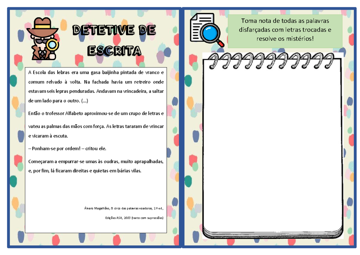 005-Trocas fonológicas - disfarçadas com letras trocadas e resolve os ...