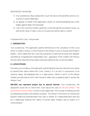 Notice of Set Down - I N T H E H I G H C O U R T O F S O U T H A F R I ...