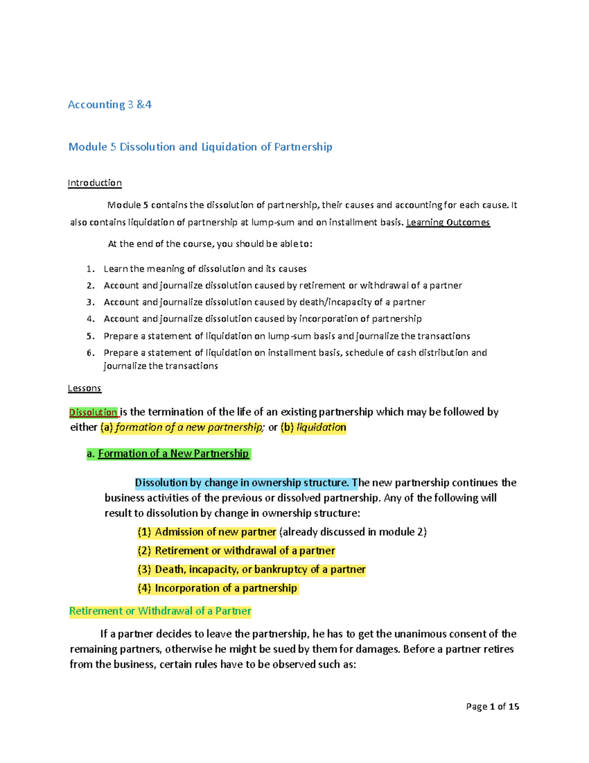 Accounting 3 4 Module 5 - Prof. Arganda - Accounting 3 & Module 5 ...