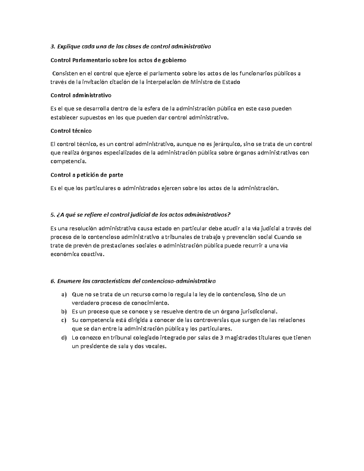 Lab. Adm. Pu - CUESTIONARIO IMPORTANTE - Explique cada una de las ...