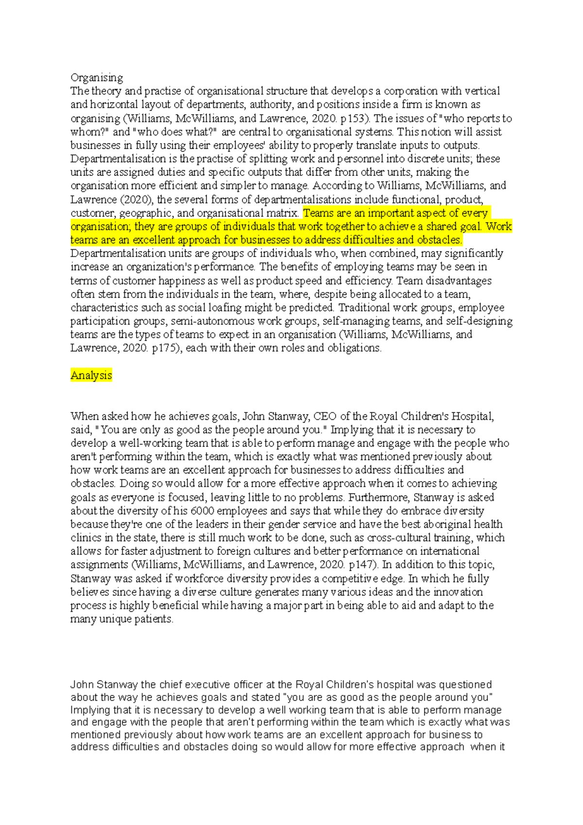 Organising - Organising The theory and practise of organisational ...