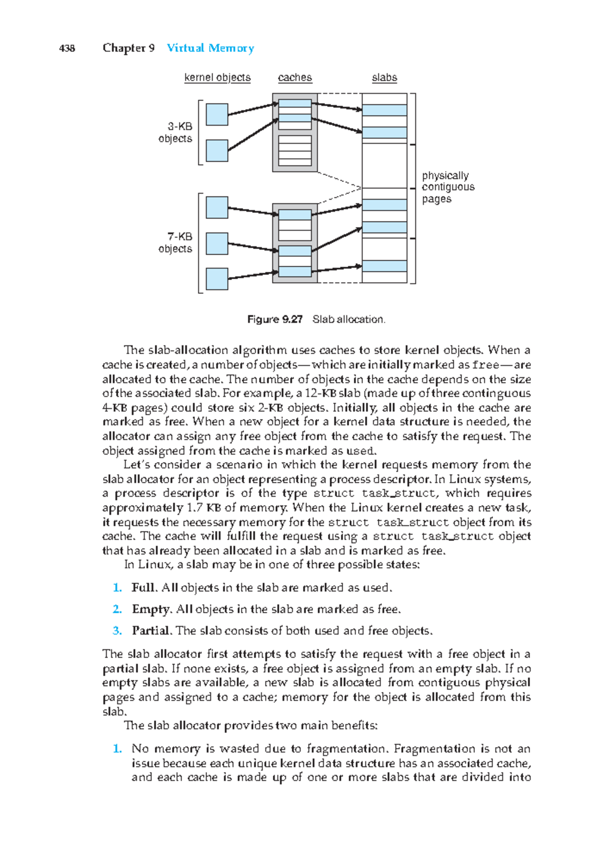 Book Abraham Silberschatz OS Concepts 19 - 438 Chapter 9 Virtual Memory 3-KB objects 7-KB ...