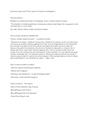 Trace Evidence Introduction to Glass - Trace Evidence: Introduction to ...