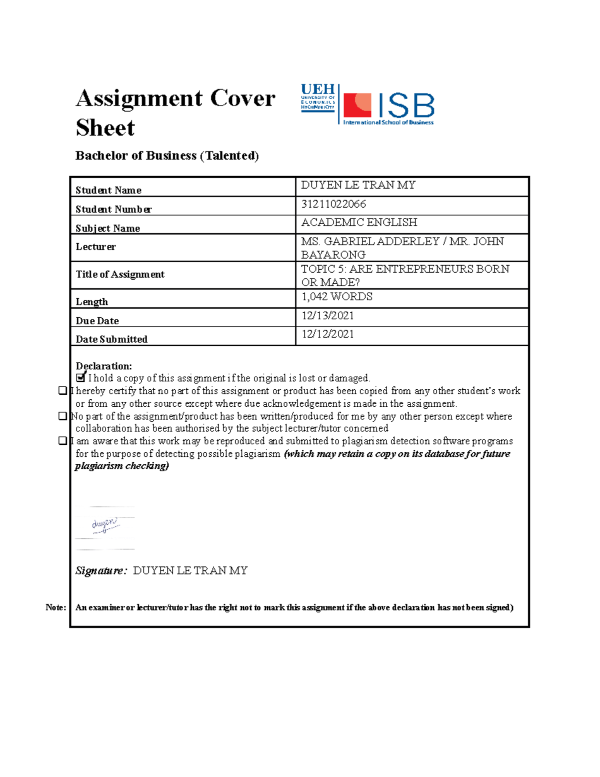 Individual Essay - This assignment requires students to apply theories ...