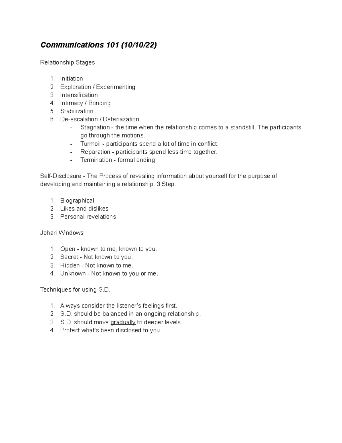 Communications 101 - 10.10.22 - Communications 101 (10/10/22 ...