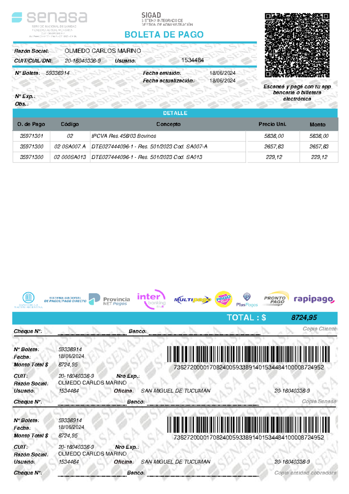 Boleta de pago - .jejejria - BOLETA DE PAGO Fecha actualización: N ...