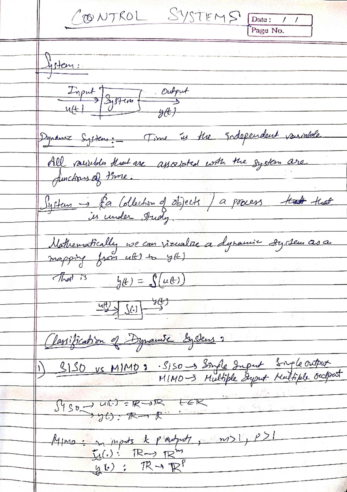 Control System Part 1 - Control System Engineering - Studocu