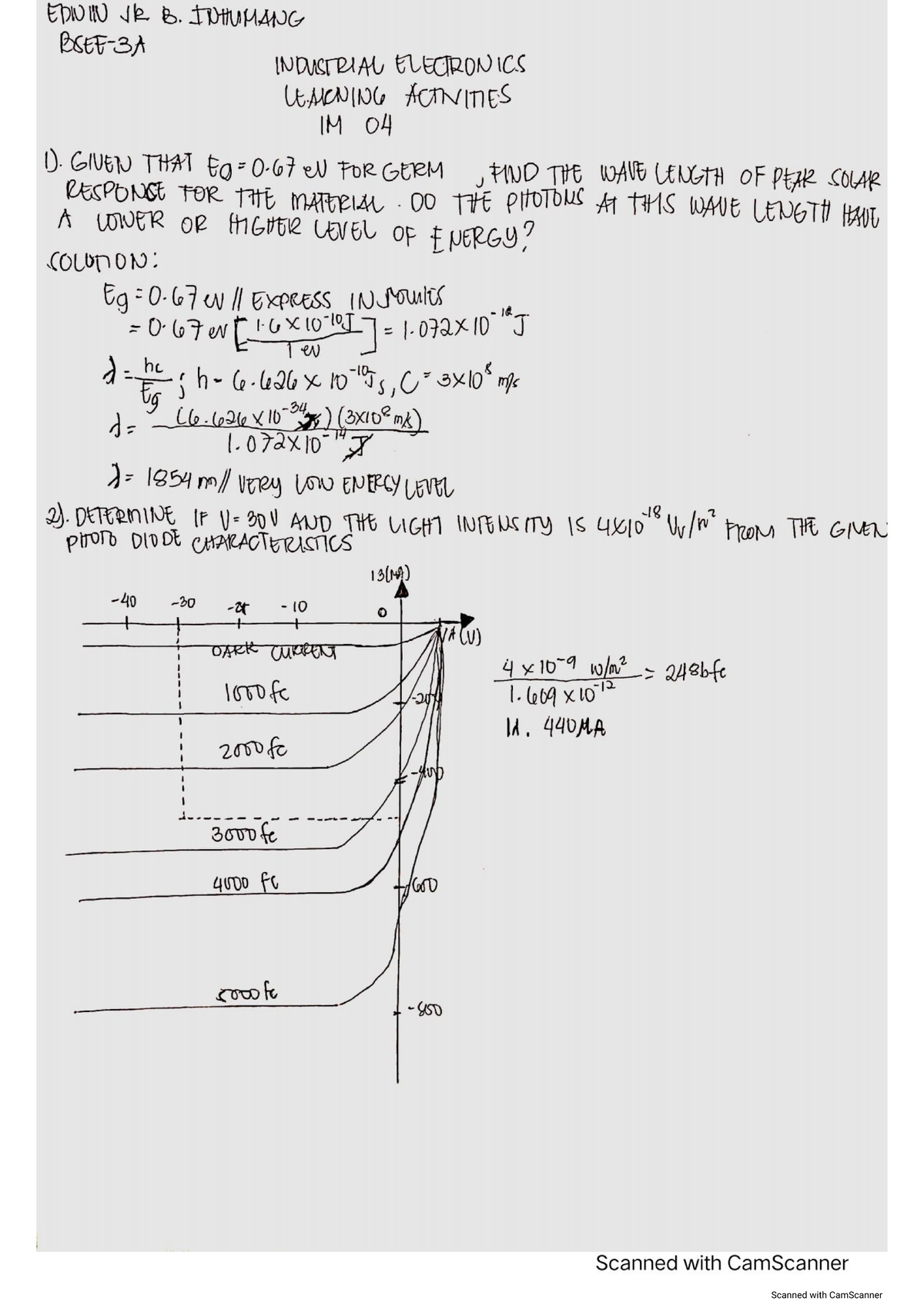 Industrial Electronics IM No. 6 Edwin Jr B. Inhumang - Electrical ...
