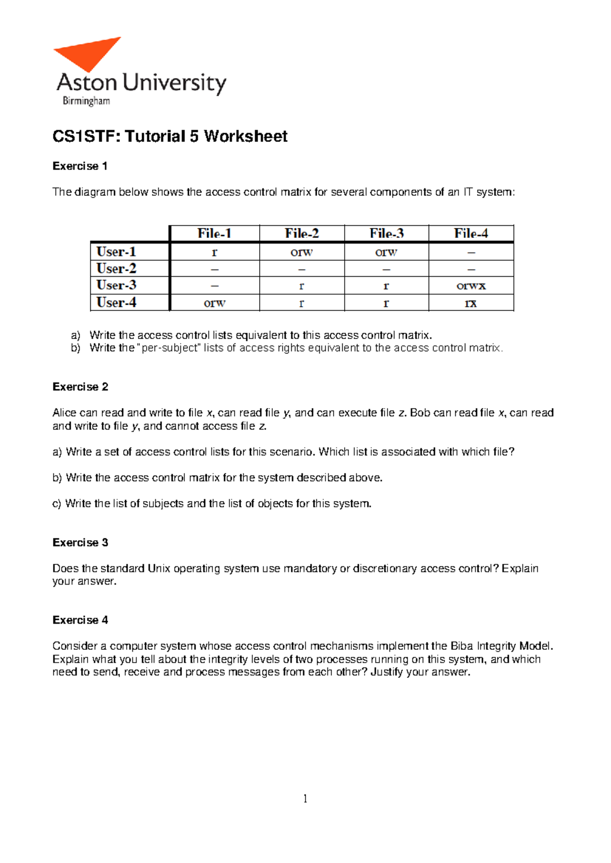 CS1STF-Tutorial-5 - CS1STF-Tutorial-5 tutorial - CS1STF: Tutorial 5 ...
