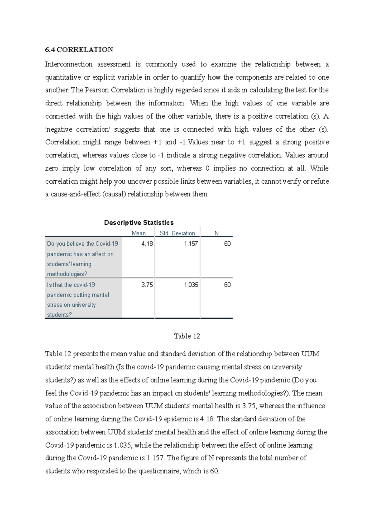 Coreelation - Correlation is statistics solving. - 6 CORRELATION ...