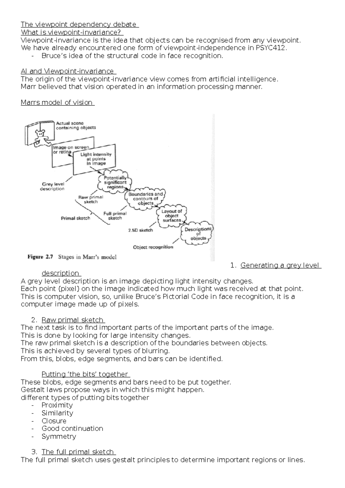 Rev Viewpoint 1 CL - notes - The viewpoint dependency debate What is ...