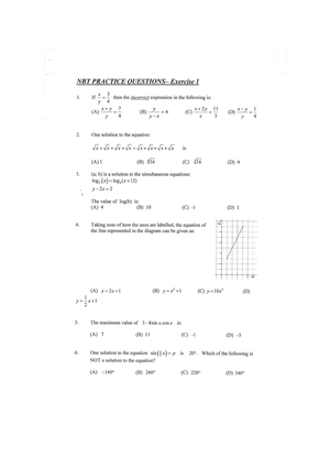 Math IEB Formula Sheet - GRADE 12: STANDARDISATION PROJECT: MATHEMATICS ...