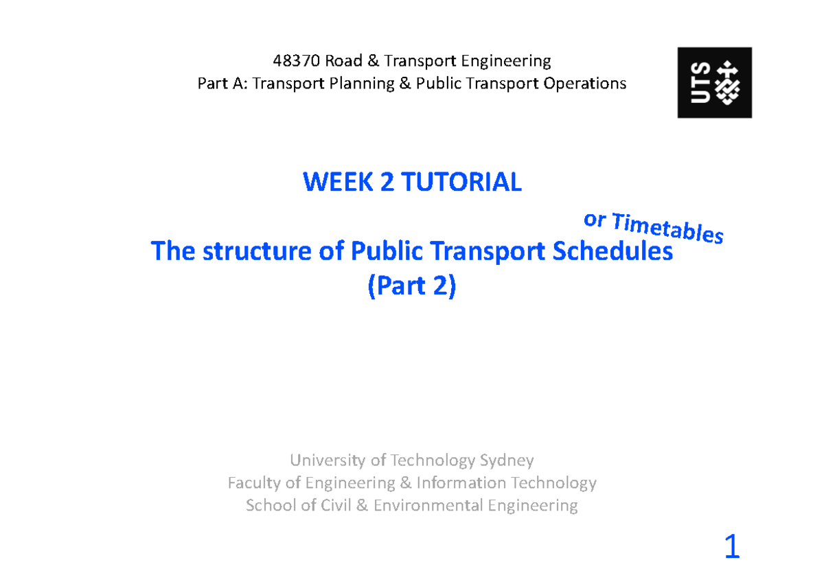 20210301 48370 Week 2 tutorial - the structure of public transport ...