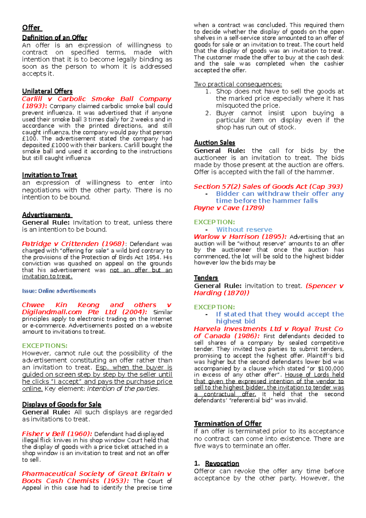 1. Offer - Offer Definition of an Offer An offer is an expression of ...