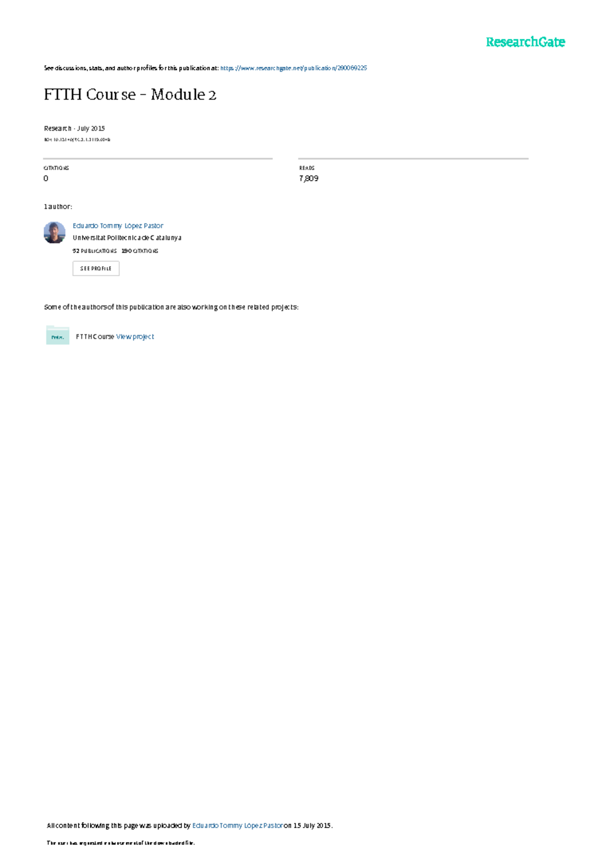 M2 Arquitectura FTTx PON - See discussions, stats, and author profiles for this publication at ...