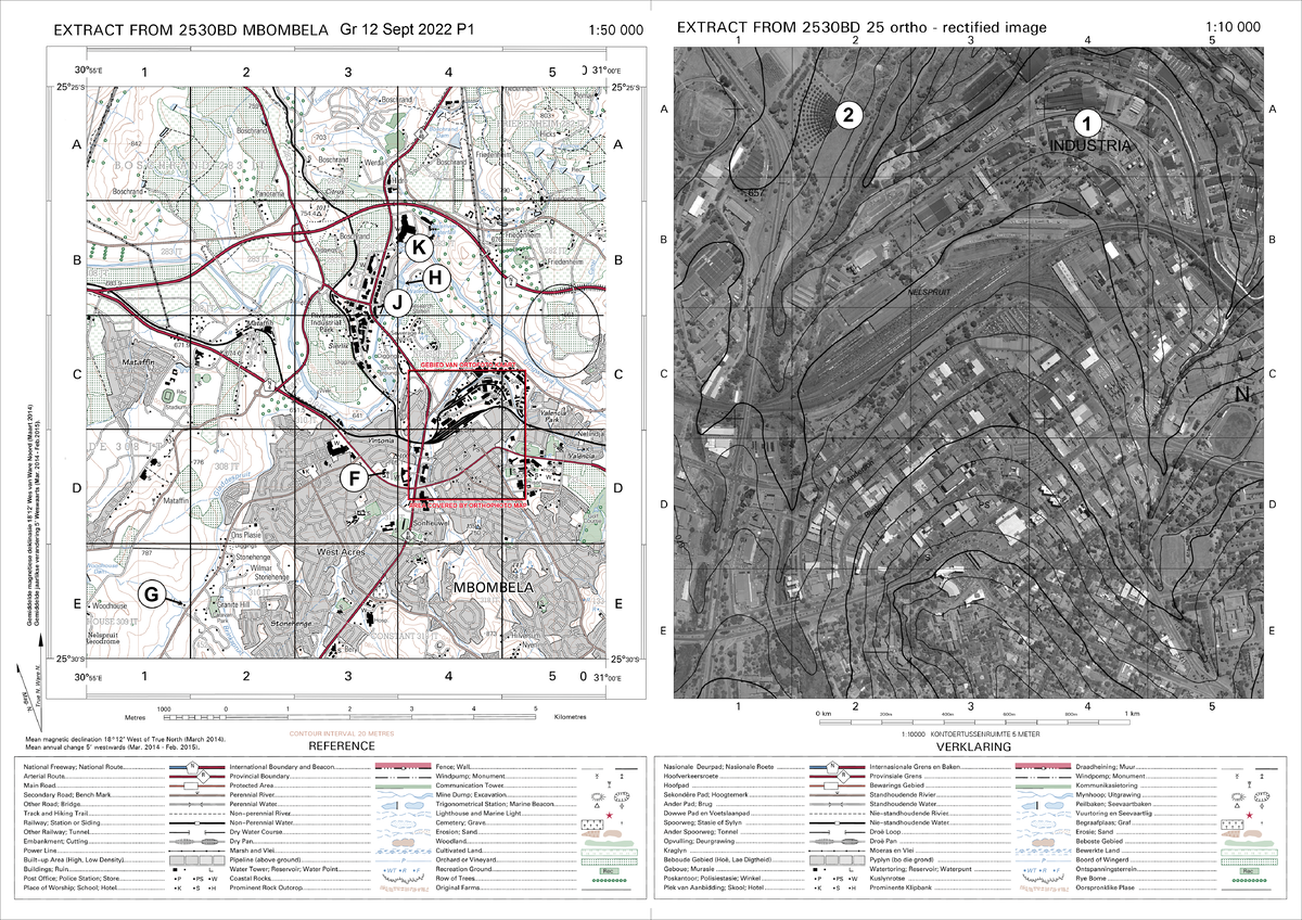 2022 EC 2530BD Mbombela A3 Gr12 Sept P1 Map - EXTRACT FROM 2530BD ...