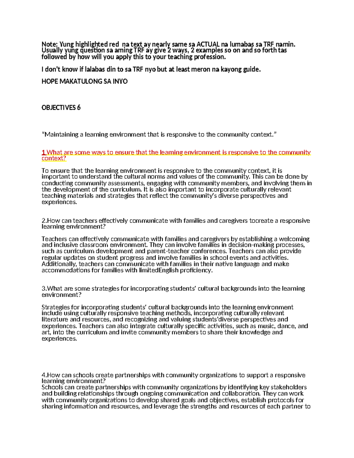 TRF-2024-2025 - UPDATED TRF - Note: Yung highlighted red na text ay ...