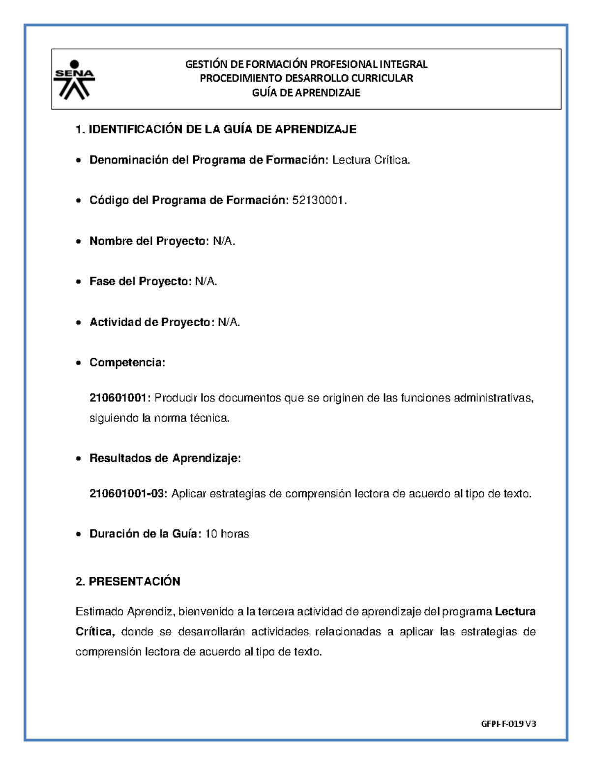 Ejercicio práctico. Aplicar las estrategias de comprensión lectora - 1 ...