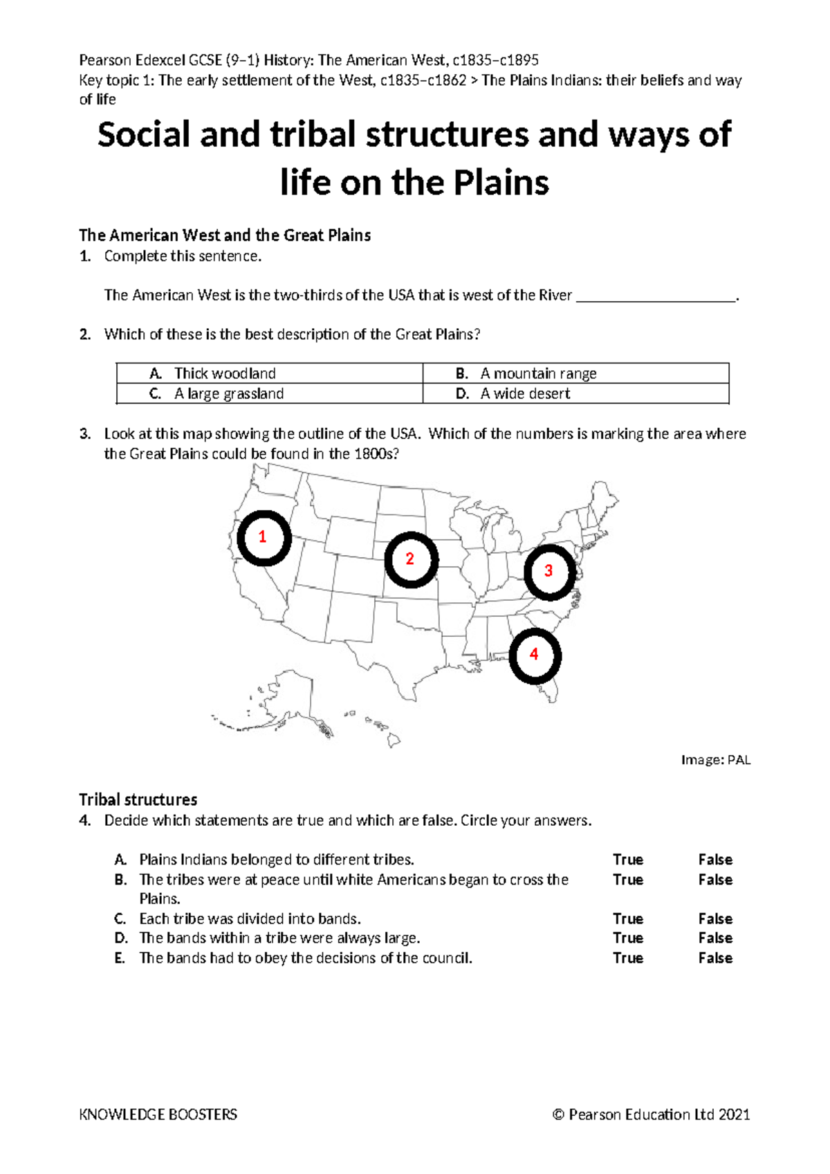 P3 1.1.1 Social and tribal structures - Key topic 1: The early ...