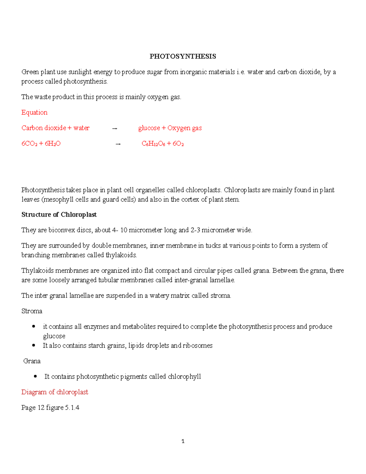 Photosynthesis - PHOTOSYNTHESIS Green plant use sunlight energy to ...