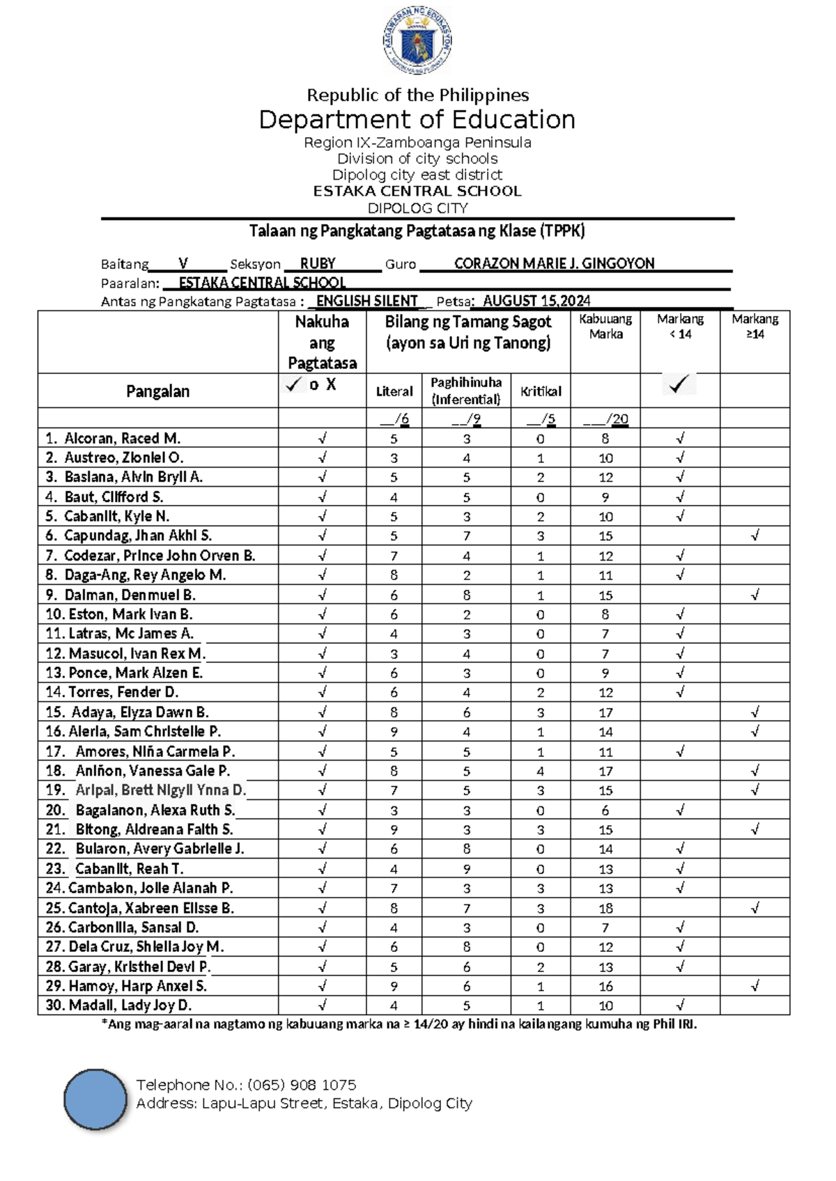Appendix-B1-ENG-FIL RUBY - Republic of the Philippines Department of ...