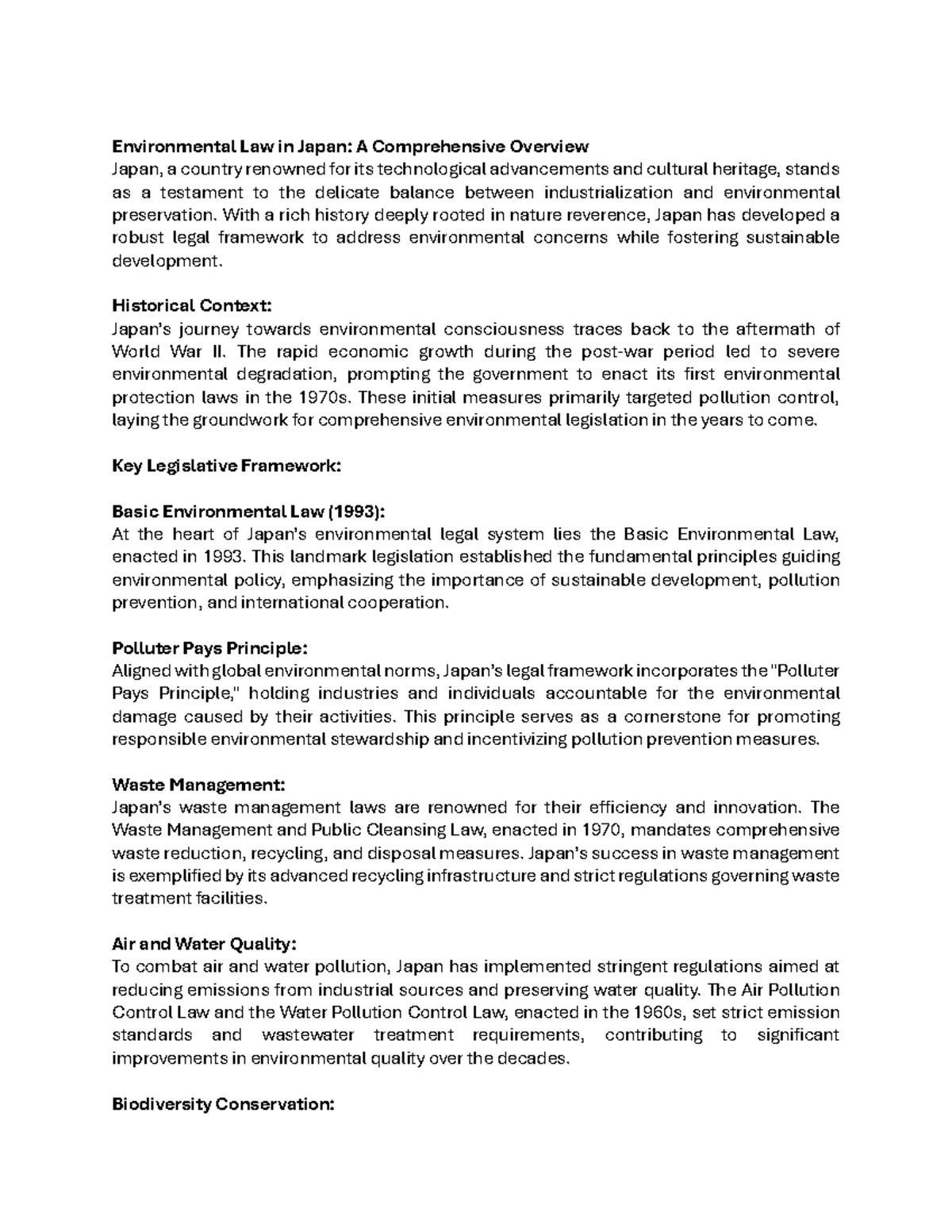 Environmental Law in Japan - With a rich history deeply rooted in ...