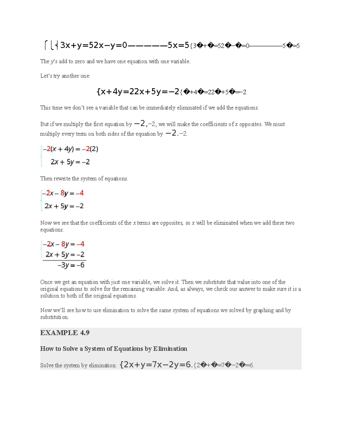 4.2 How to Solve a System of Equations by Elimination - - Studocu