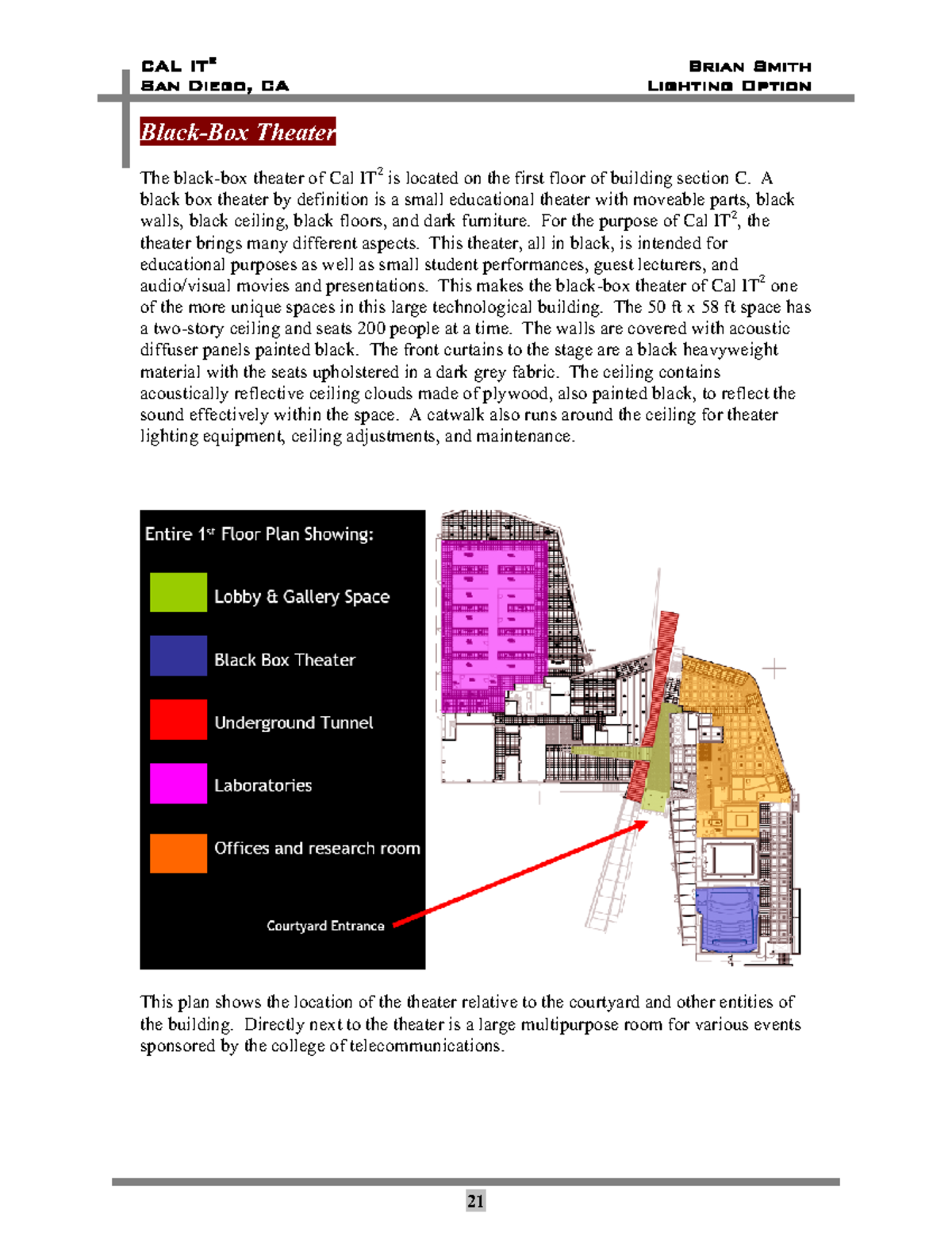 Lighting Depth Theater - San Diego, CA Lighting Option Black-Box ...