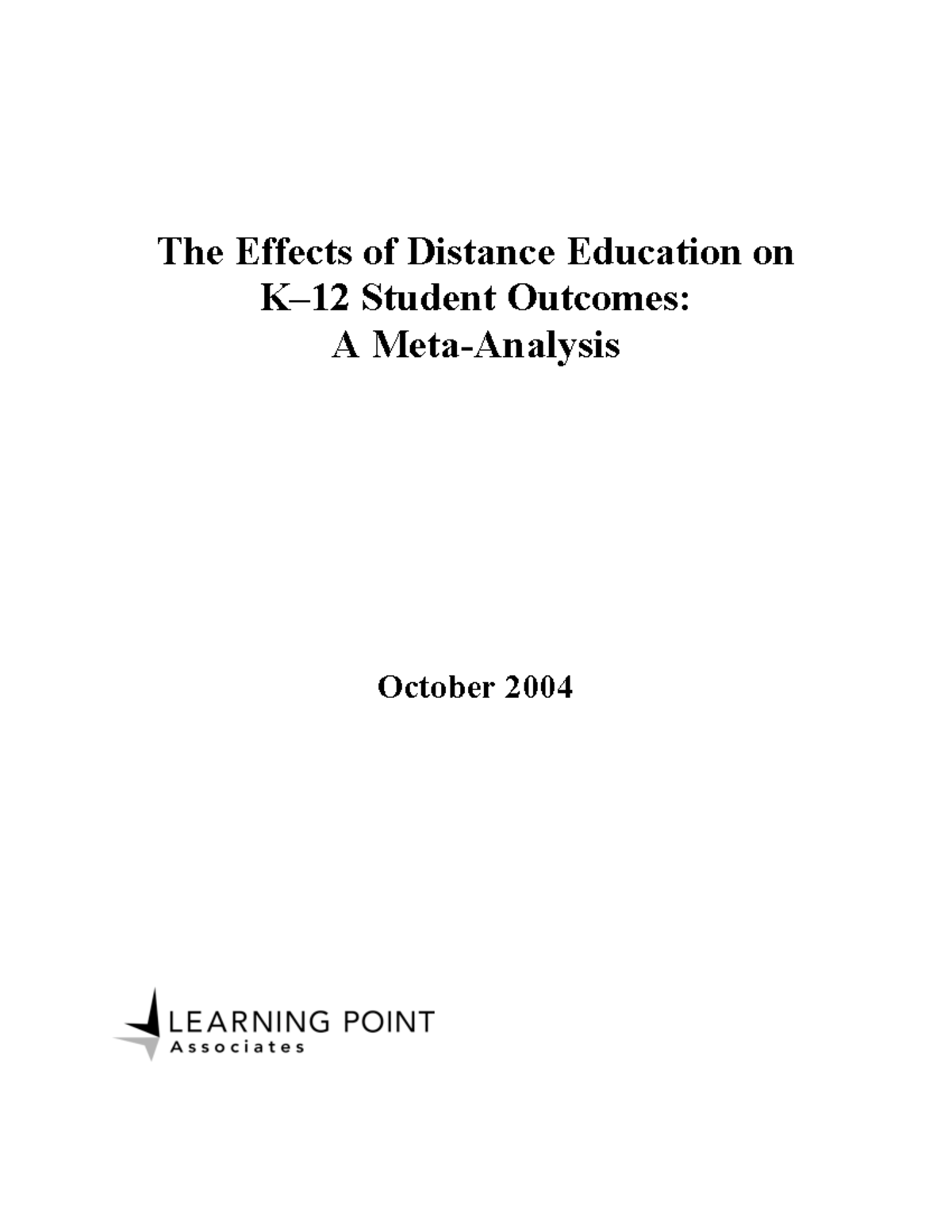 ED489533 - Research - The Effects of Distance Education on K–12 Student ...