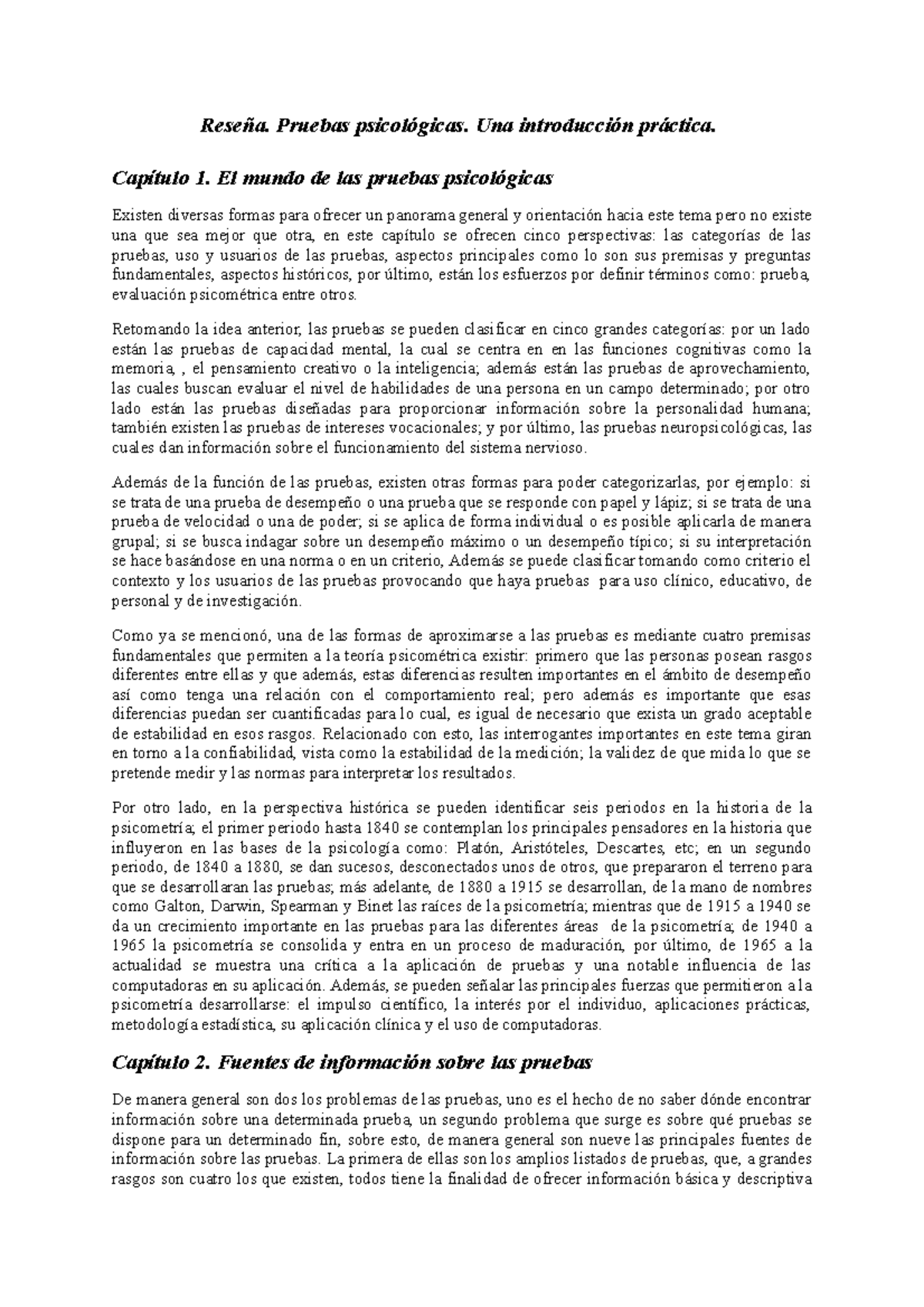 Pruebas psicológicas. Una introducción práctica. Thomas Hogan - Reseña. Pruebas psicológicas ...