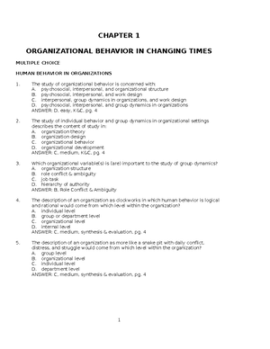 organisational behaviour question papers - Home » Organisational ...