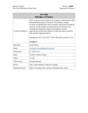 FIN 300 Midterm 2 Sample Test with answers - FIN 300 Midterm 2 Sample ...