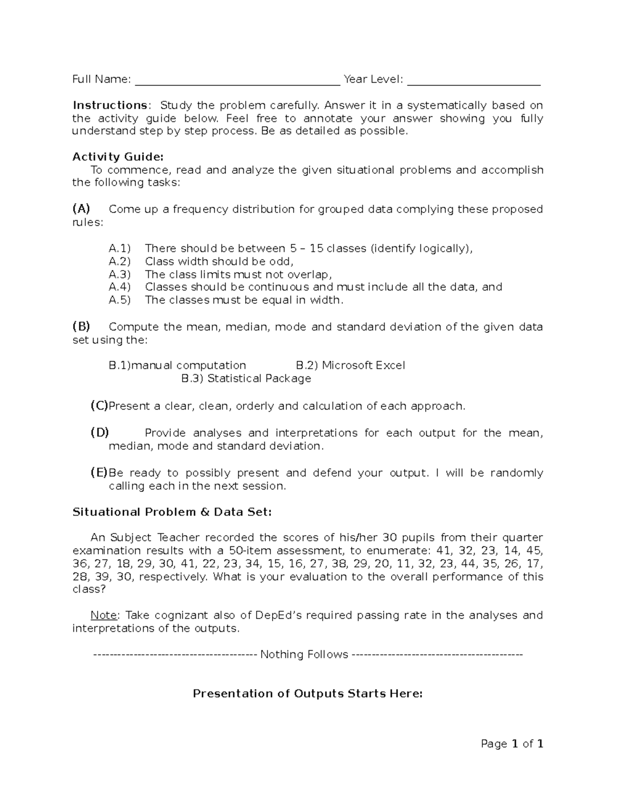 Problem-Set-1 - assignment - Full Name ...