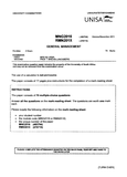 mng2601 - Unisa - general managemet - Studocu