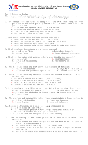 CESC Module 3 - ASD - i COMMUNITY ENGAGEMENT, SOLIDARITY AND CITIZENSHIP First Quarter – Module ...