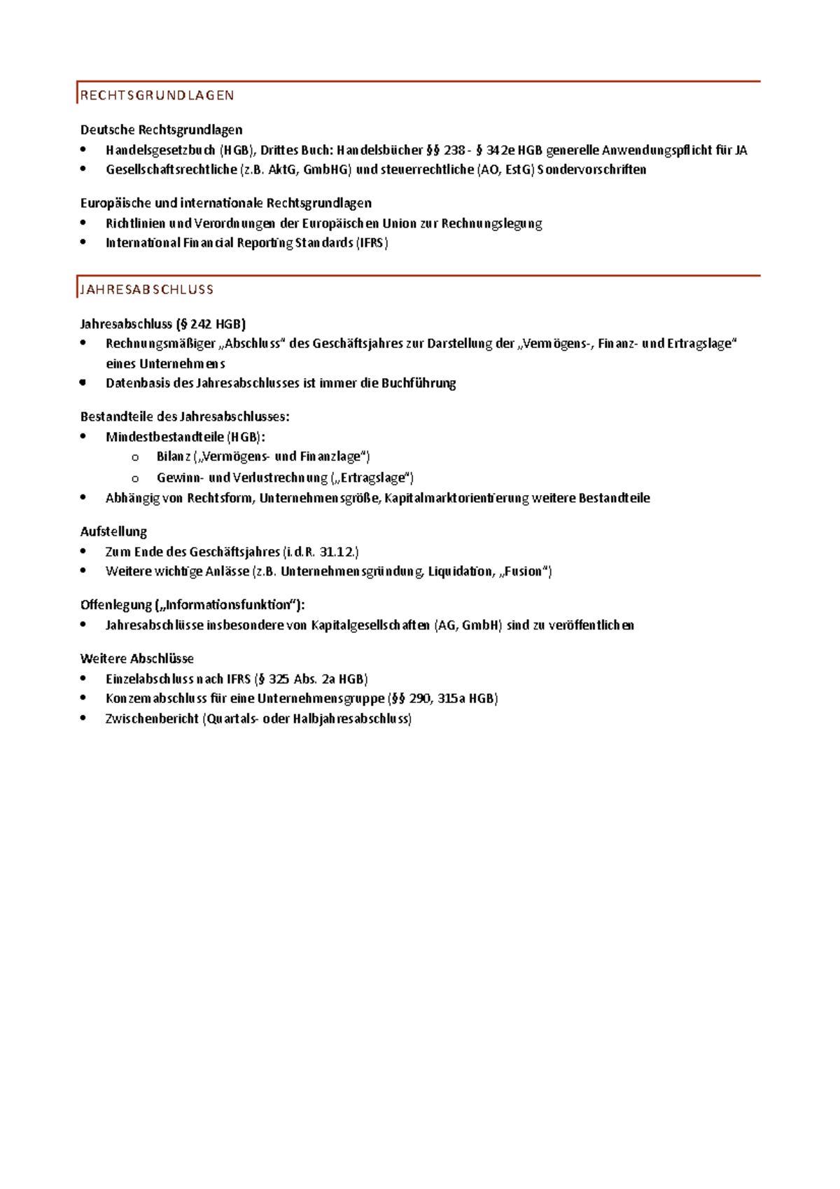 Rechtsgrundlagen und Inventur und Inventar - RECHTSGRUNDLAGEN Deutsche ...