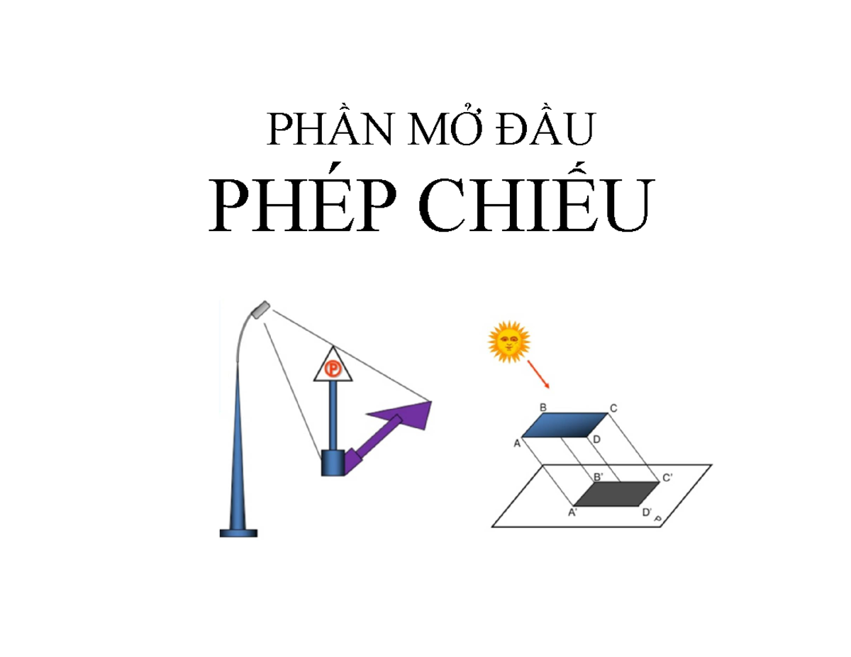 Phep-chieu - bai giang phep chieu - Cơ học thủy khí - PHẦN MỞ ĐẦU PHÉP CHIẾU Më réng: i i i i a ...