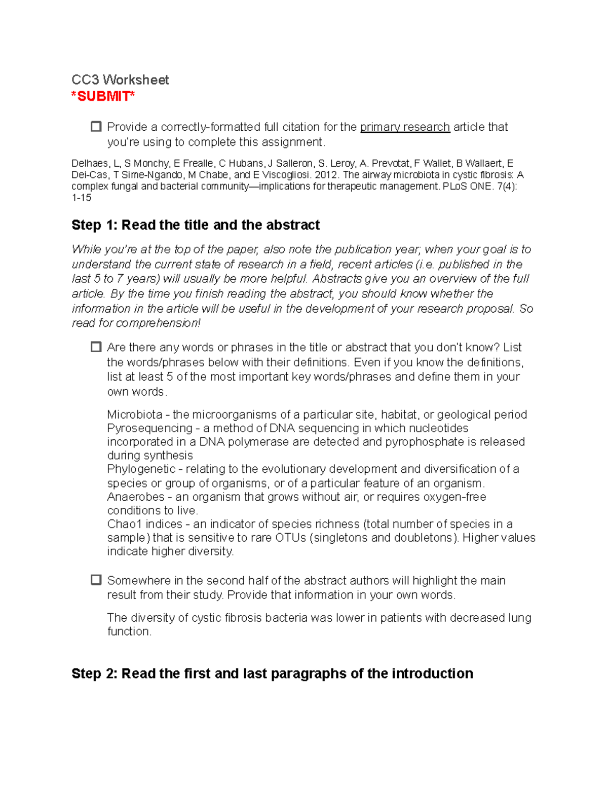 CC3 - cc3 - CC3 Worksheet SUBMIT Provide a correctly-formatted full ...