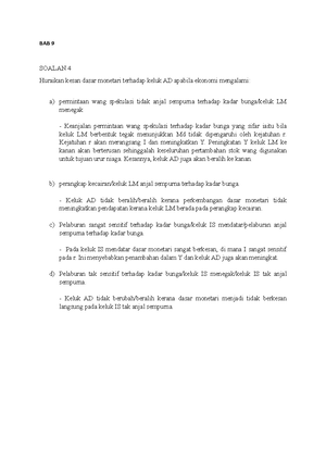 Tutorial bab 9 - EPPD1023 : MAKROEKONOMI I Tutorial Topik 9 Keluk permintaan agregat (AD) dalam ...