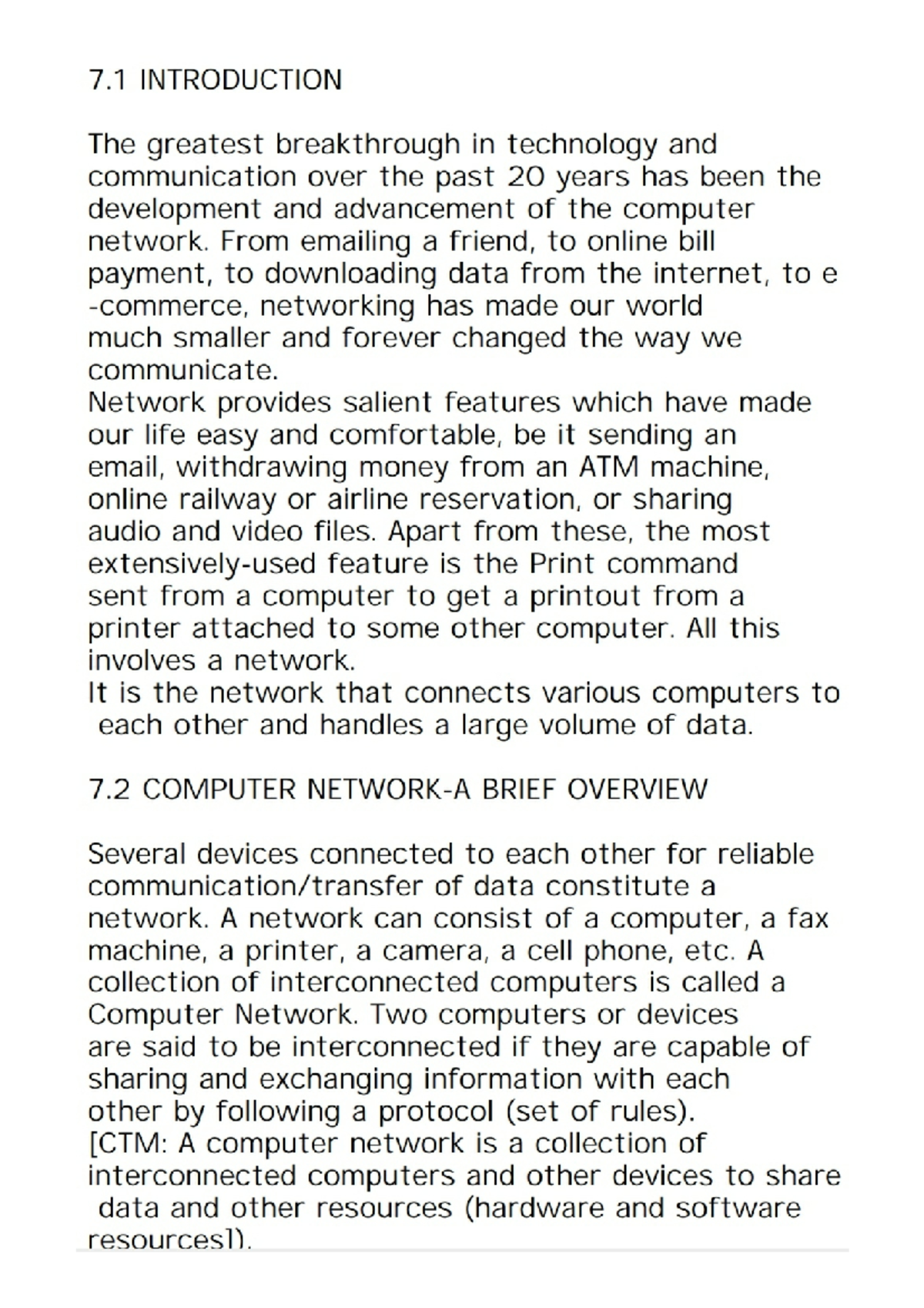 Introduction - About computer networks - Computer Science - Studocu