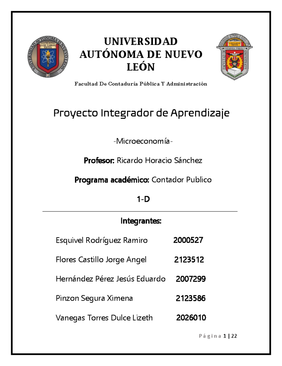 Producto integrador de aprendizaje,Equipo 10 Microecon - UNIVERSIDAD AUT”NOMA DE NUEVO LE”N ...