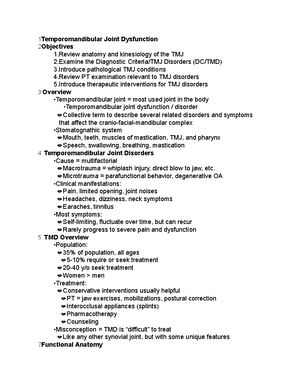 Thoracic Outlet Syndrome - overhead §Arm fatigues with overhead use ...