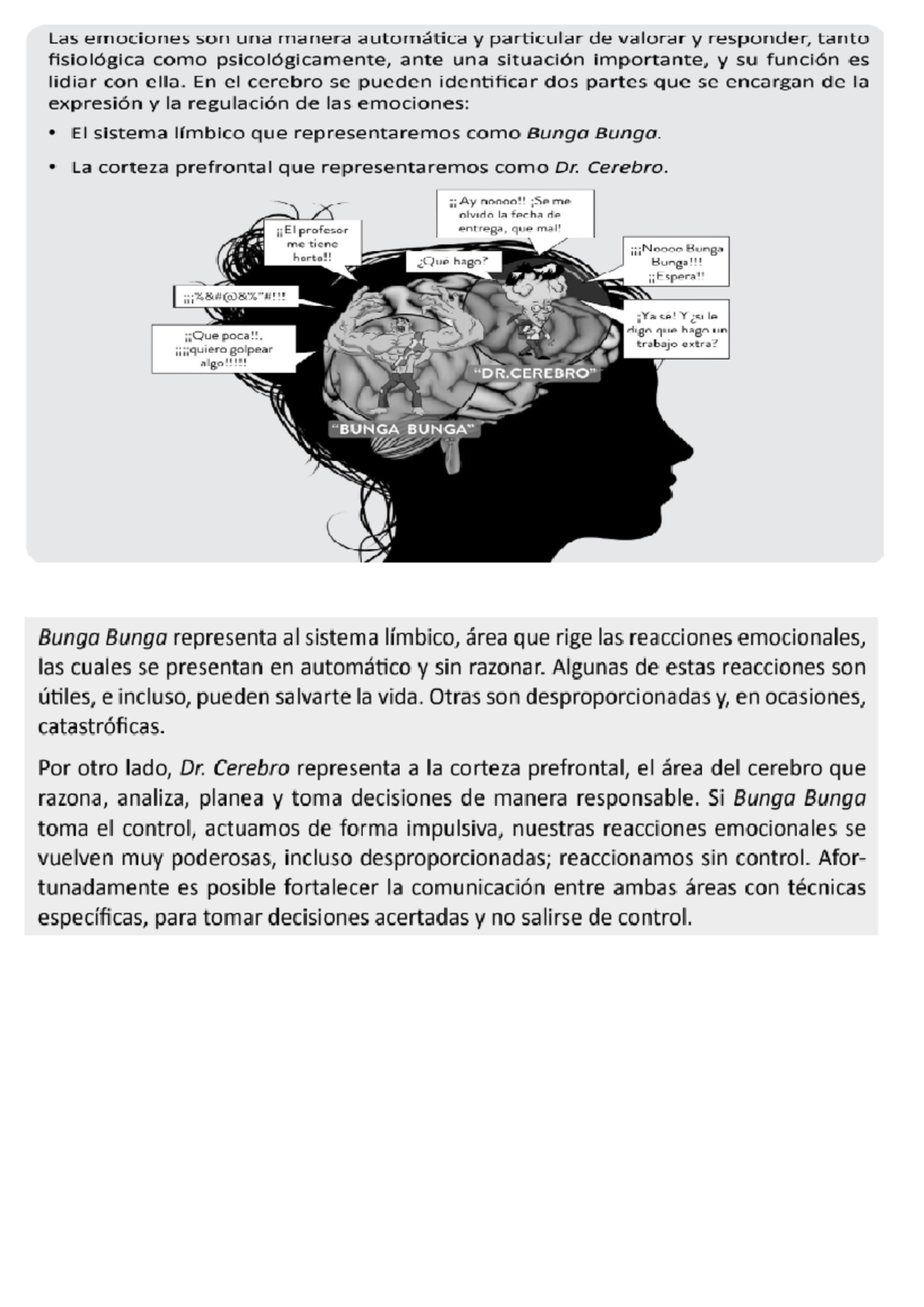 Las Emociones En El Cerebro Orientación Psicosocial Studocu