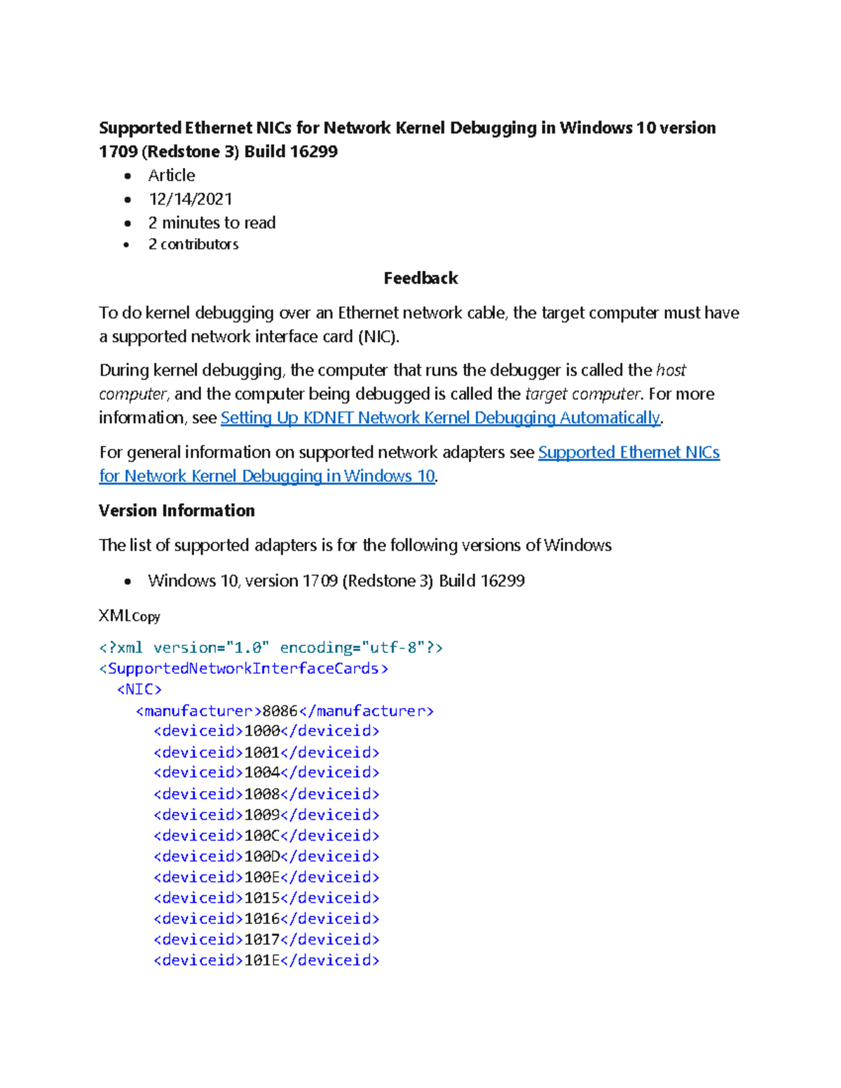 Document 33 (53) - Bob - Supported Ethernet NICs for Network Kernel Debugging in Windows 10 ...