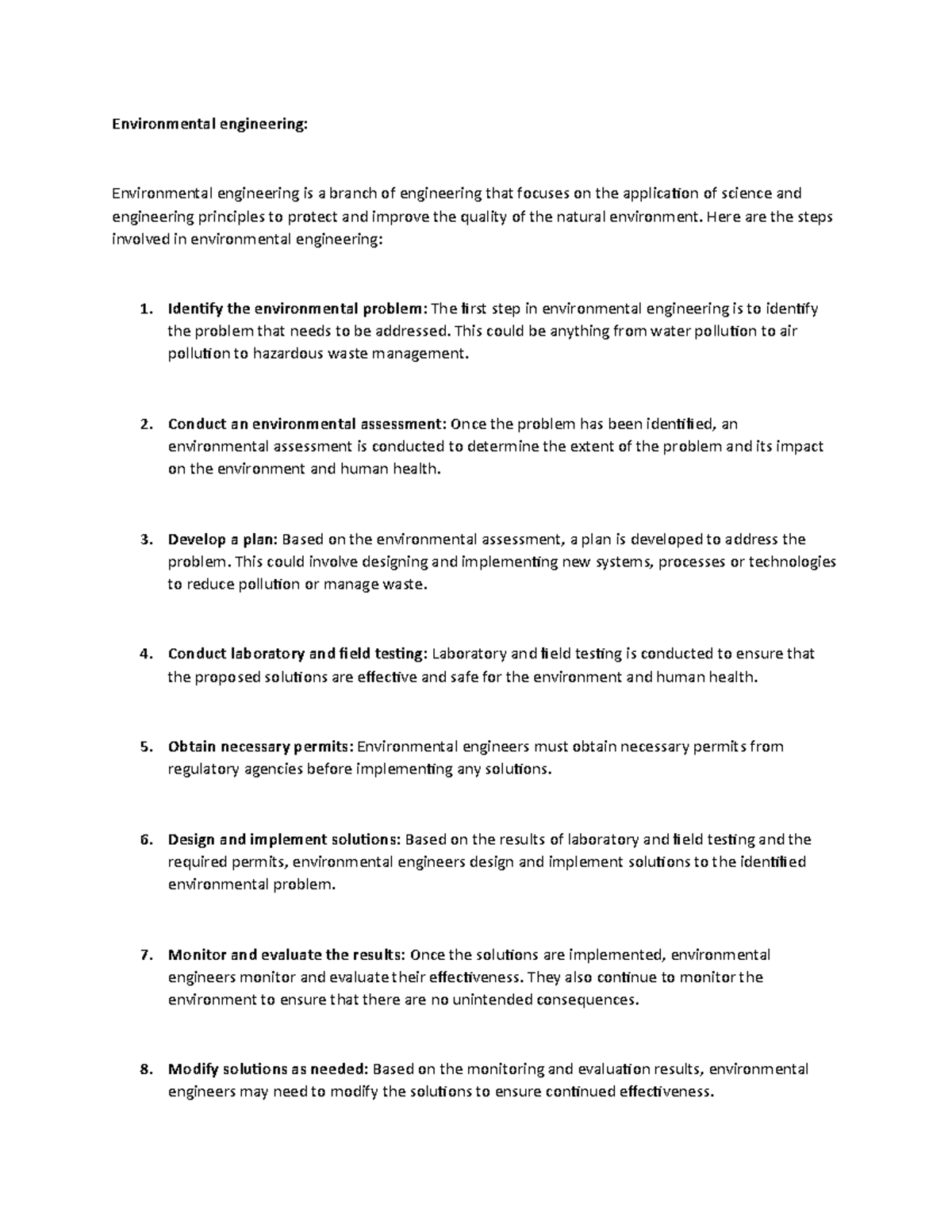 Environmental engineering - Environmental engineering: Environmental ...