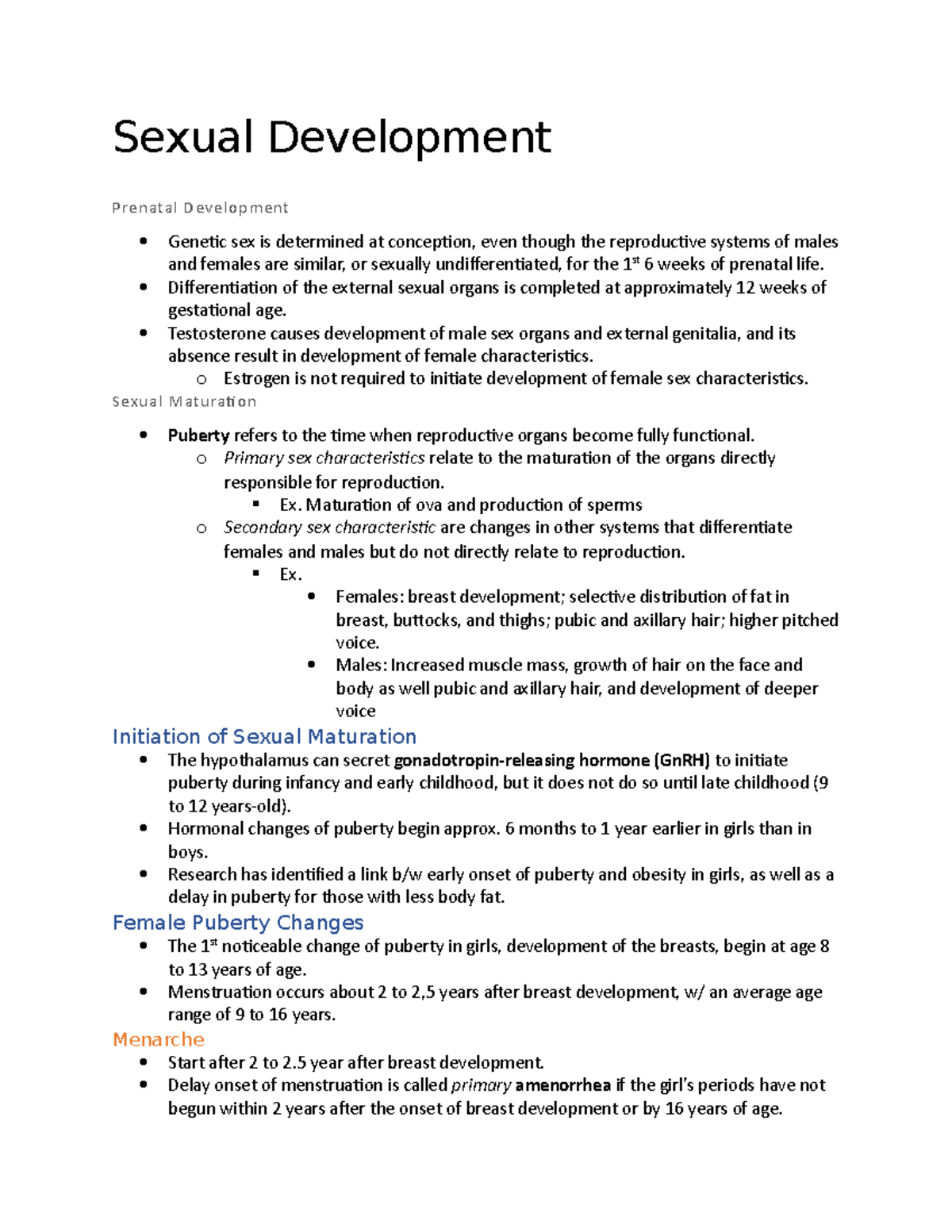 Chapter 3 Reproductive Anatomy and Physiology - Sexual Development ...